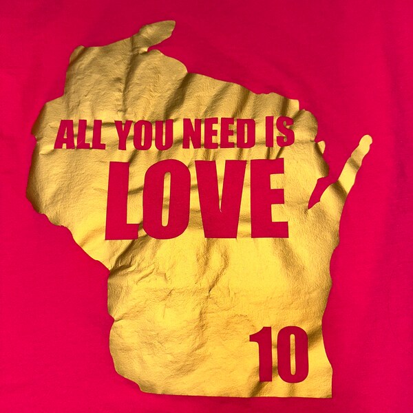All You Need is Love Packers T-shirt or Hoodie - Graphic Tee or Hoodie ...