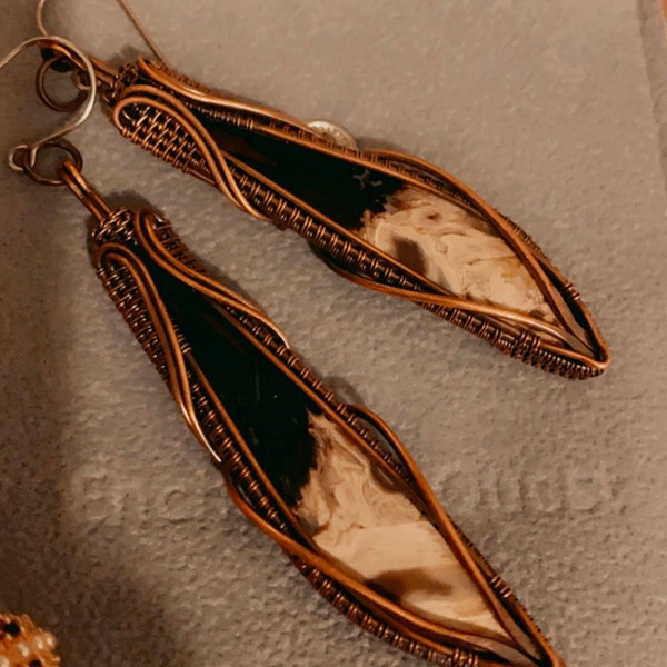 Amber Wire Wrapped Crescent Moon and Lotus Pendant - Etsy