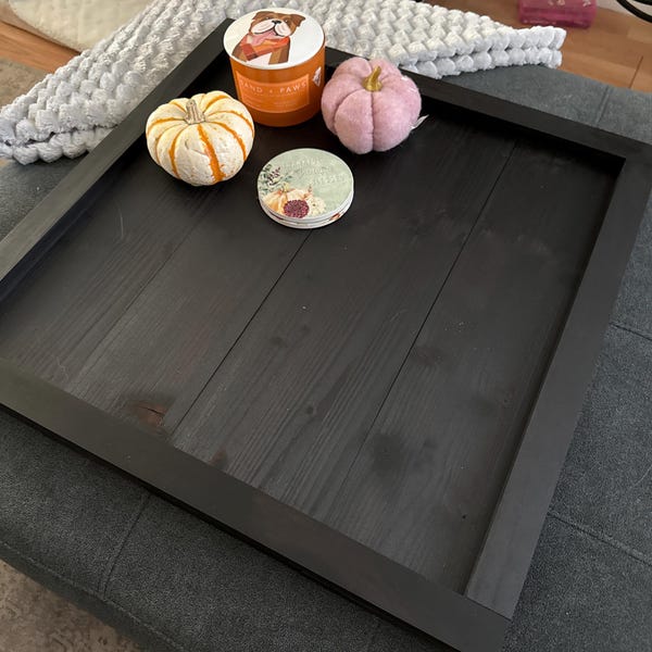 Square Ottoman Tray / Topper / Table Top - Etsy