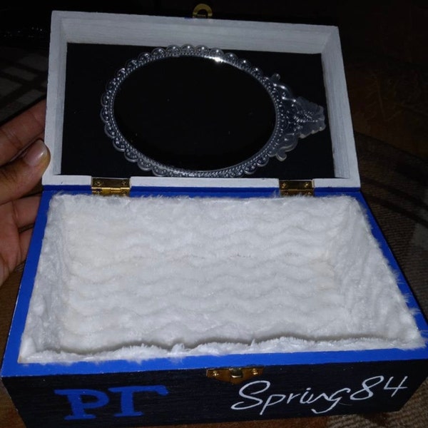 AKA Alpha Kappa Alpha Sorority Box Jewelry Box Jewelry Organizer Pin ...