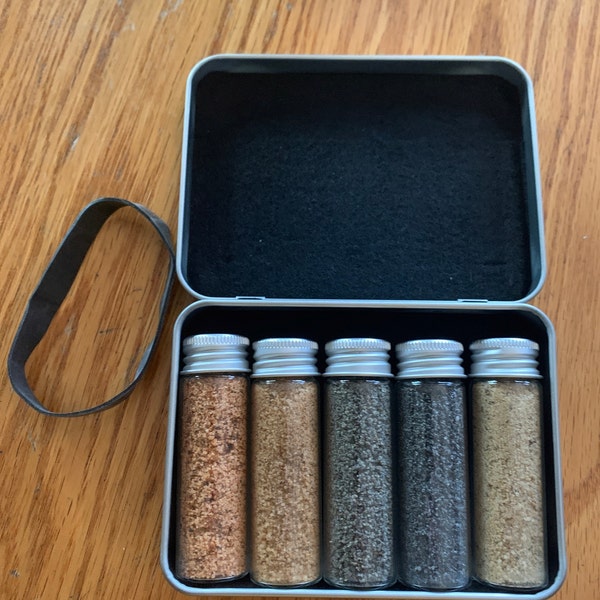 Modern Pocket Spice Kit Bottles With Aluminum Caps BUSHCRAFT, BUG-OUT ...