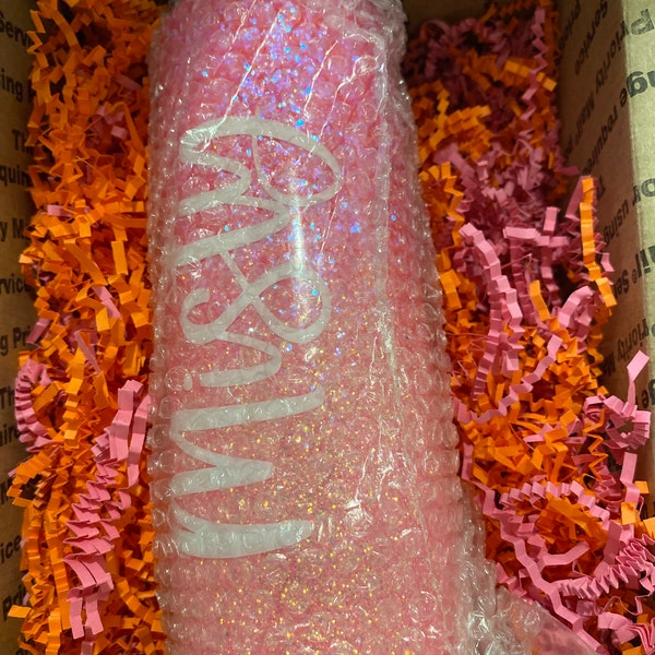 Pink Ombré Glitter Tumbler - Etsy