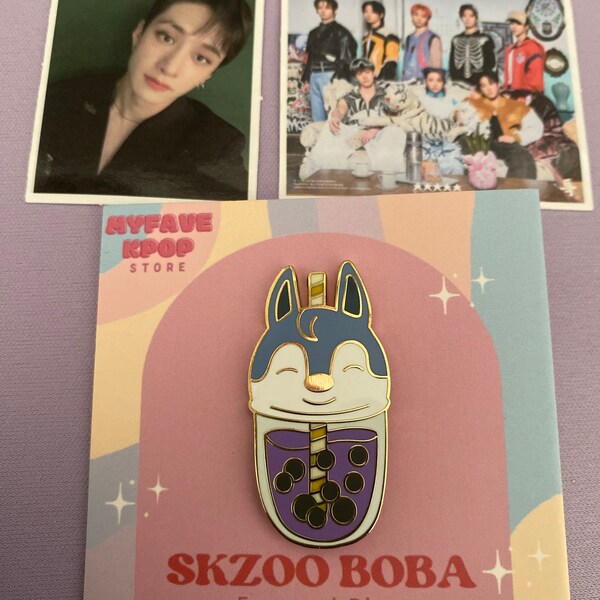 Stray Kids SKZOO BOBA Enamel Pin Kpop Merch Bag Accessories Skz Gift ...