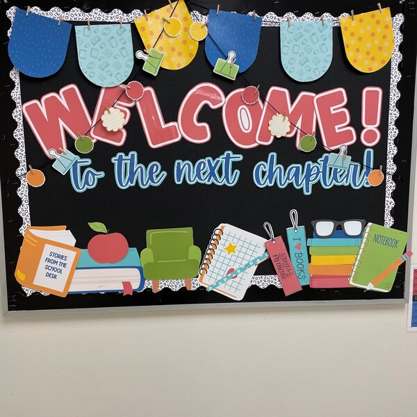 Back to School Bulletin Board Kit, Classroom Decor, Welcome Back to ...