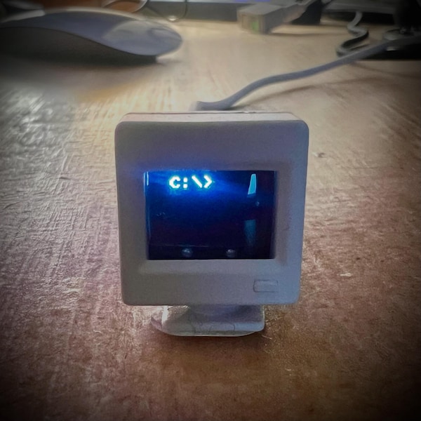 Miniature CRT Monitor: Retro MS-DOS Desktop Decor - Etsy