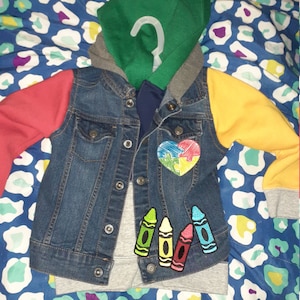 Crayon Embroidered Patches Kid's Backpack Patch - Etsy