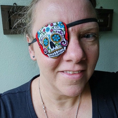 Adult Unisex Eye Patches-old Glory Handmade Eye Patch-custom Eyepatch ...