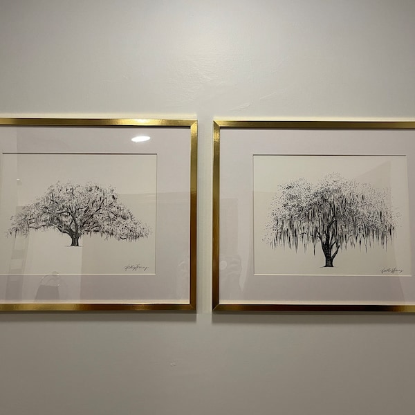 Personalized Thumbprint Tree Wedding Guest Book Alternative - Southern ...