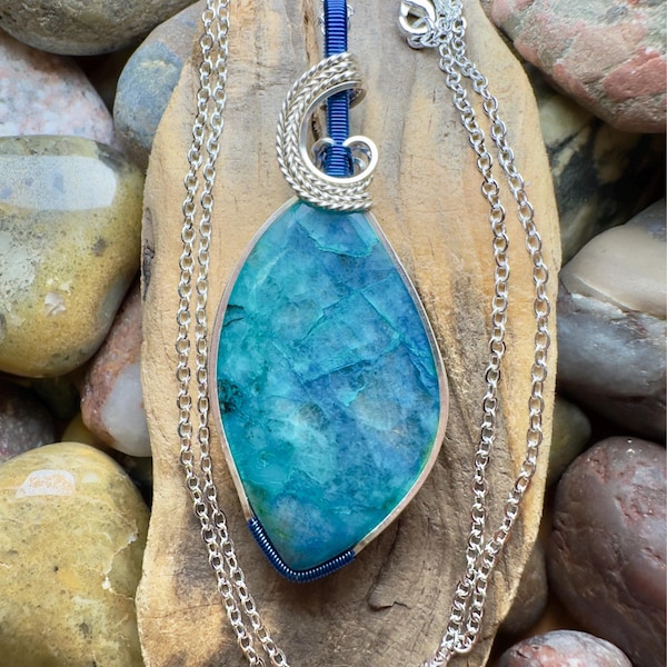 Australian Phoenix Stone Feldspar With Chrysocolla Inclusions, Rare ...