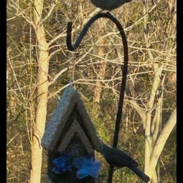 Edible Bird Home, Birdseed Birdhouse, Bird Seed House, Handmade Bird ...