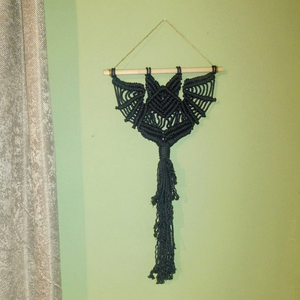 PDF Bat Macrame , Witchy Decorations, Goth Aesthetic, Digital Pattern ...