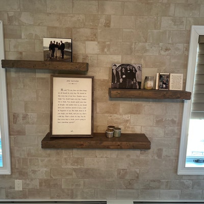 Matte Distressed Floating Shelf - Etsy