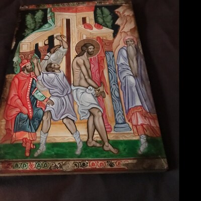 Jesus Christ and the Twelve Apostles, Hand Painted Orthodox Icon ...