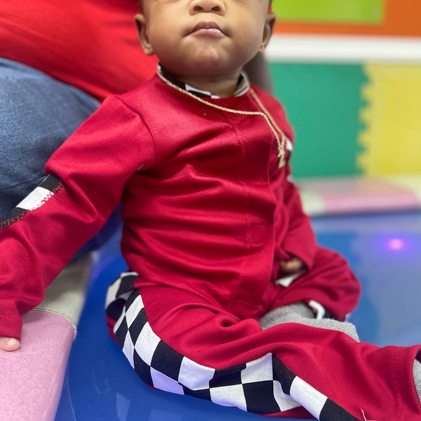 Red Race Car Driver Outfit, Race Car Themed Photo Props, Baby Race Car ...