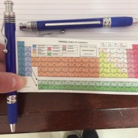 Laminated Pocket Periodic Table of Elements Card-chemistry Reference ...