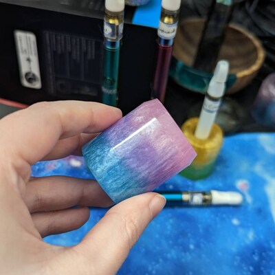 Vape Pen Stand Vape Pen Holder Handmade Rainbow Clouds and Glitter ...