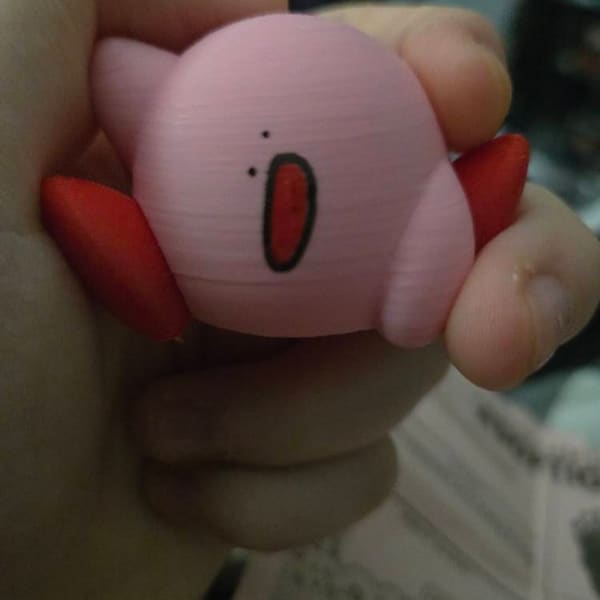 Derpy Kirby Custom Amiibo new Design With Accessory Pack - Etsy