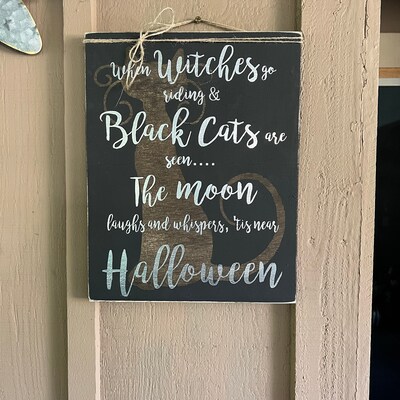 Halloween // Halloween Signs // Wood Signs // October // Fall - Etsy