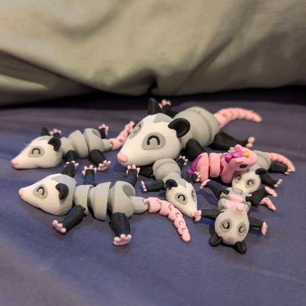 3D Printed Opossum Fidget, Sensory Toys, Cute Possum 3D Print Gift ...