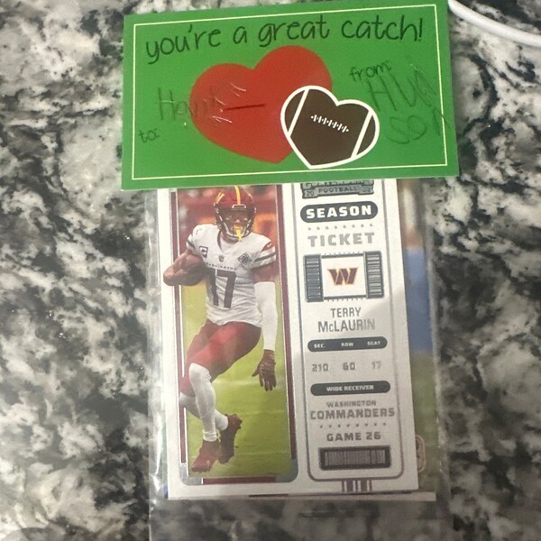Football Valentines Day Cards for Kids School Classroom Exchange, You ...