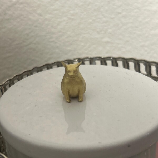 Banana Gold 3D Printed Miniature Mini Figure Figurine Gift Desk Cute Collection Decoration Fruit ...