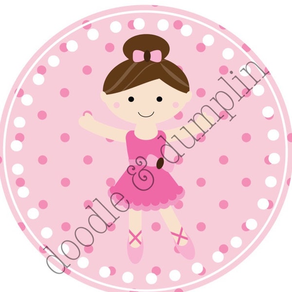 Pink Ballerinas Clipart, Instant Download Commercial Use Dance Clip Art ...