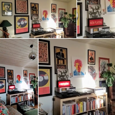 Vertical Open Sign Light Handcrafted Wooden Lightbox Unique - Etsy