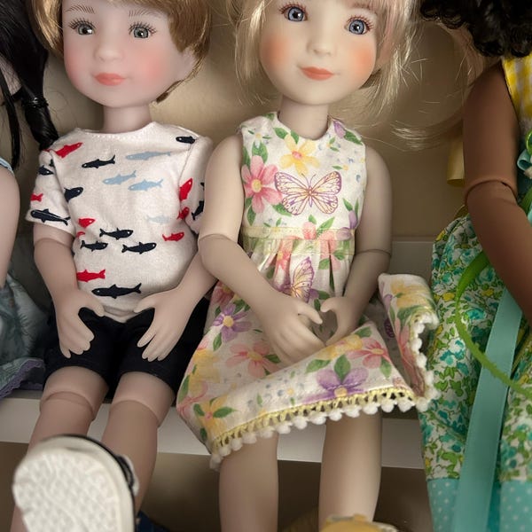 Wee Santa Dress With Saddle Shoes for Ruby Red Siblies Doll - Etsy