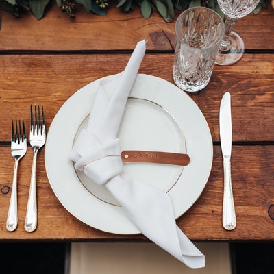 Personalised Name Tags, Copper Name Tag, Hand Stamped Place Card, Hand ...