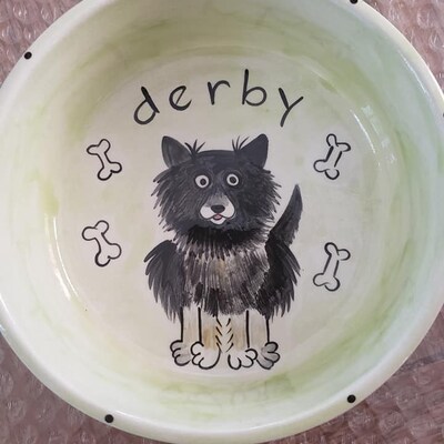 Custom Dog Bowl / Ceramic Pet Dish / Pet Gift / New Puppy Gift / Pet ...