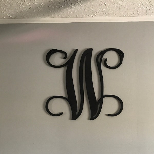 Painted Wooden Monogram Letters, Wall Hanging, Home Decor, Nursery ...