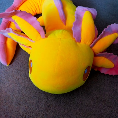 Gray Axol the Axolotl Plush Recycled Plastic Portion - Etsy