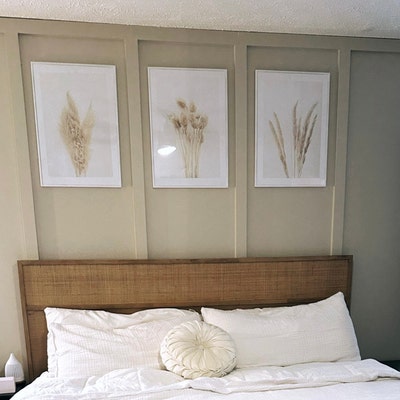 Boho Pampas Grass Print, Farmhouse Wall Art, Neutral Summer Gallery Set ...
