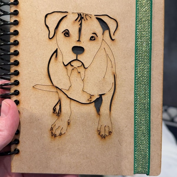 Wolf Notebook, Laser Cut Wolf Journal, Sketchbook, Writing Journal ...