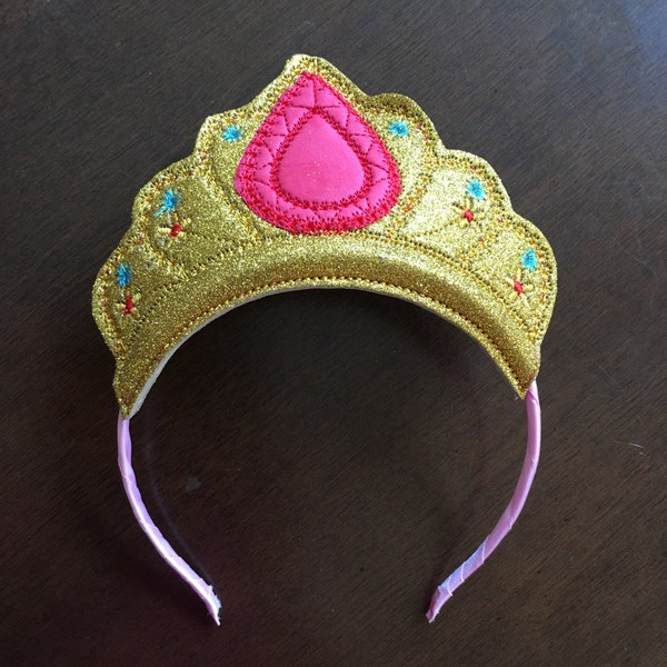 RUBY Diamond Princess Crown ~ in the Hoop ~ Instant Download Design by ...