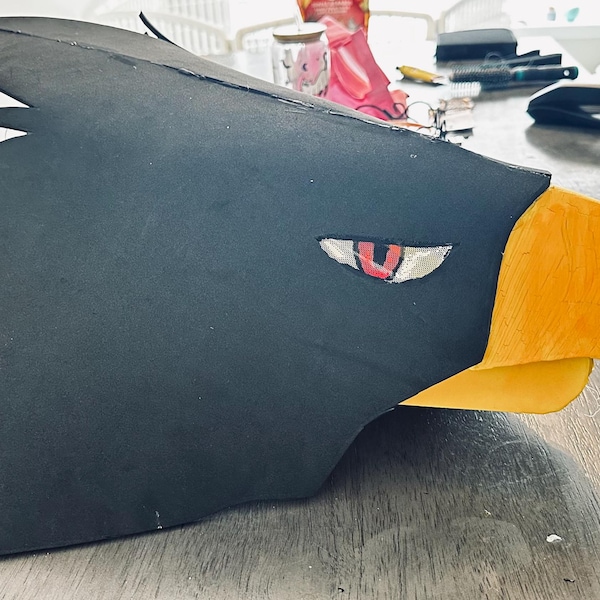 Tokoyami Cosplay Mask Moving Jaw Pattern/template - Etsy