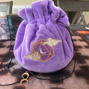 Dreamy Multi Pocket Dice Bag. Transportable Dice Storage for TTRPG Dice ...