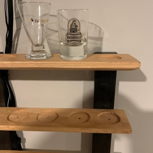 Pint Beer Glass24 Display Natural/black Oak - Etsy