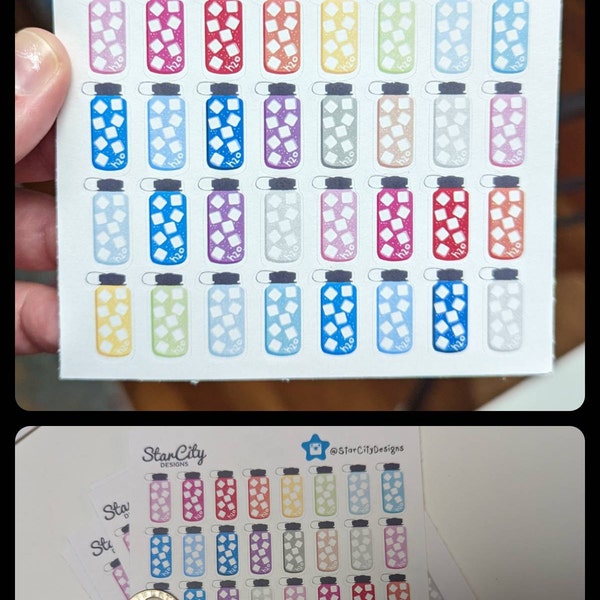 Printable Weekly Planner Boxes for EC Sidebar, Planner Stickers, Meal ...