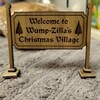 Custom Christmas Village Welcome Sign, Welcome to Our Village Sign ...