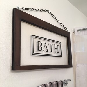Bath Vinyl Decal Rectangle Border, Bath Glass Door Sticker, Bathroom ...