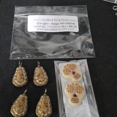 5x8mm Gold Vexolo® Beads 25 150pcs 2 Hole Beads - Etsy