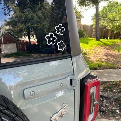 Cute Flower Decals, Car Decals for Women, Cute Car Stickers, Vinyl ...