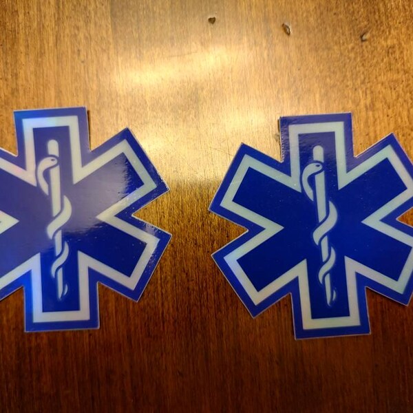Star of Life Holographic Stickers - Etsy