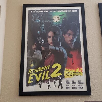RESIDENT EVIL 2 REMAKE Game Poster Game Art Horror Game Print Room ...