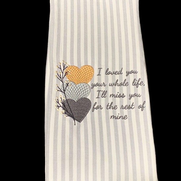 Memory Pillow Embroidery Design, Sympathy Grief Machine Embroidery ...