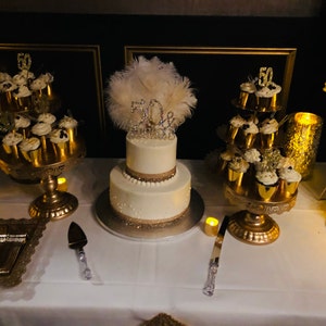 70 Birthday Cake Topper SILVER 70th Rhinestone Anniversary | Etsy