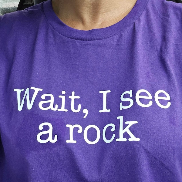 Wait I See A Rock Shirt, Funny Geologist Gift, Science Shirt, Rock ...