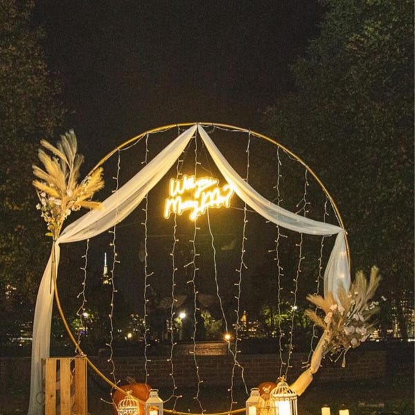 Neon Name Sign Custom, Wedding Neon Sign Name, Neon Sign Battery ...