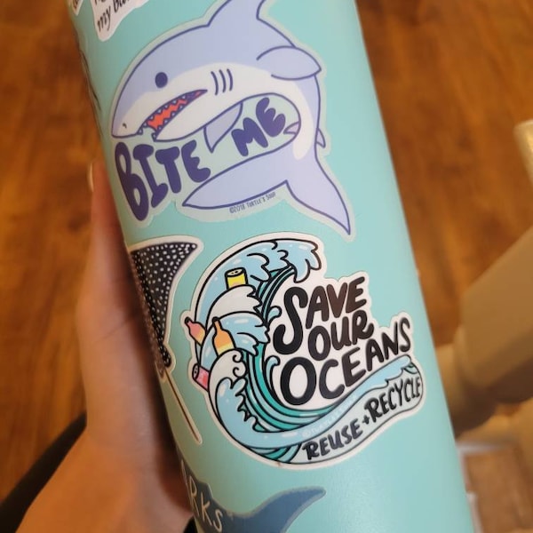 Save Our Oceans Vinyl Sticker: Earth Day Decal, Water Bottle, Laptop - Etsy